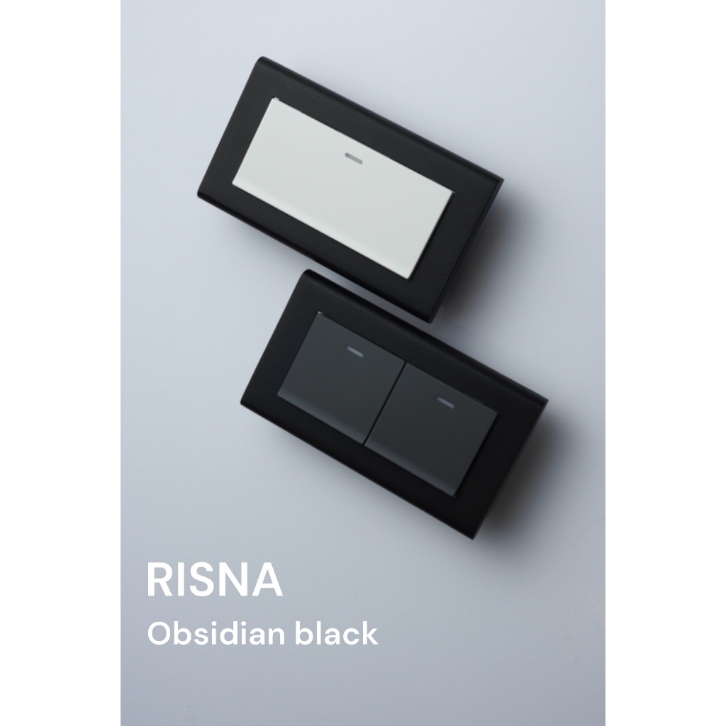 【快速出貨】 開關 插座 Panasonic 國際牌 Risna 鋅合金 曜黑框 面板 蓋板 switchpapa | 蝦皮購物