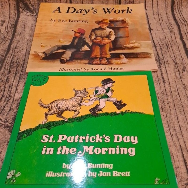 Eve Bunting 繪本 A Day's Work/St.Patrick's Day in the morning | 蝦皮購物