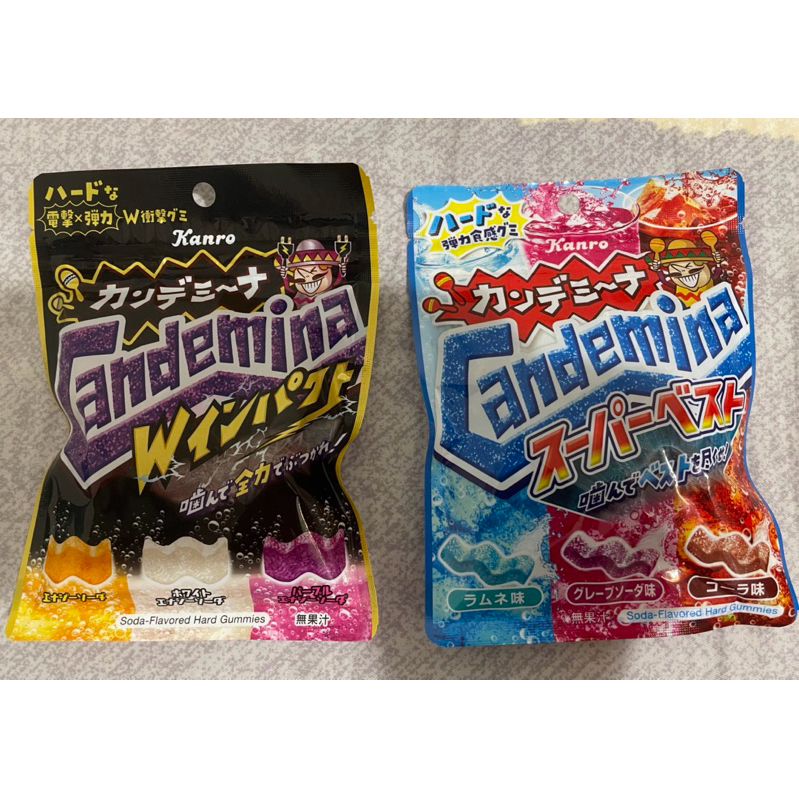 日本KANRO 甘樂 Candemina 波浪造型 水果軟糖蘇打口味 超彈力 | 蝦皮購物