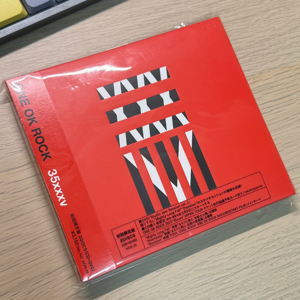 ONE OK ROCK 35XXXV 初回限定盤 2DISCS (CD+DVD) 全新未拆 | 蝦皮購物