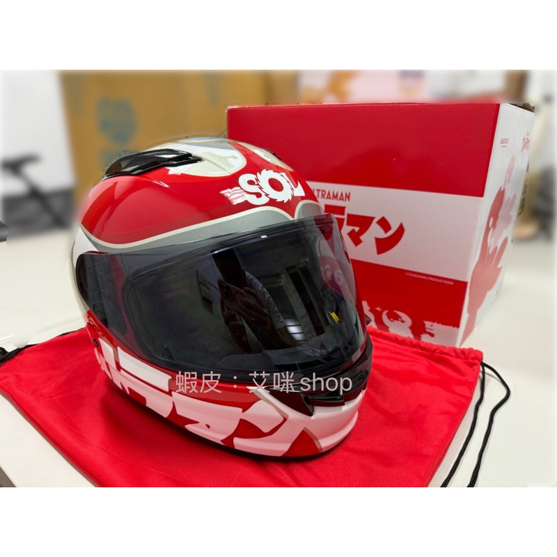 SOL SF-6 限量 聯名 奧特曼 鹹蛋超人 內藏墨鏡 DOT認證 台灣CNS認證 （本體 鏡面已鍍膜） | 蝦皮購物