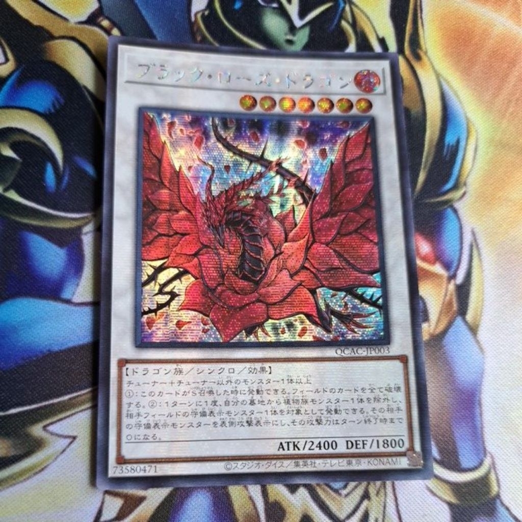 卡片屋 遊戲王 半鑽 黑玫瑰龍 QCAC-JP003 | 蝦皮購物