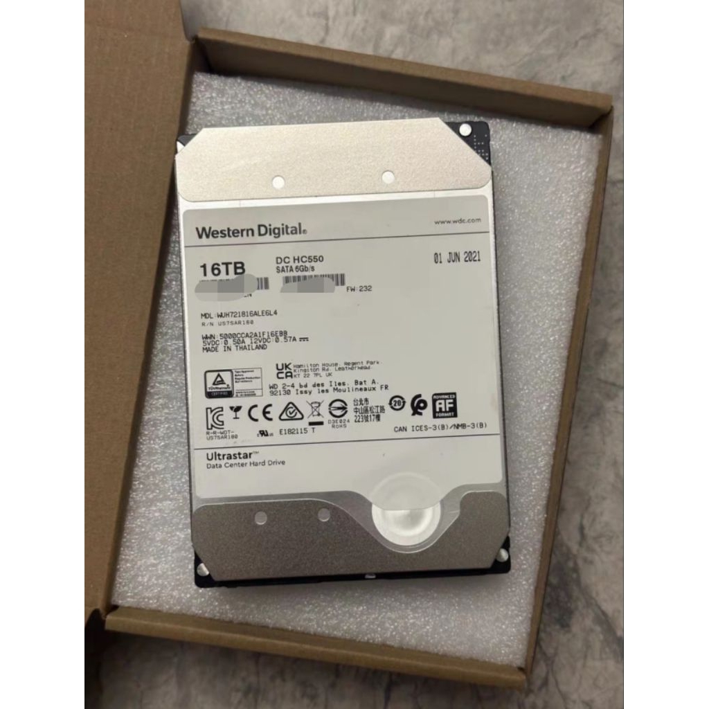 WD 企業碟 16T DC HC550 3.5吋硬碟 台灣現貨 | 蝦皮購物