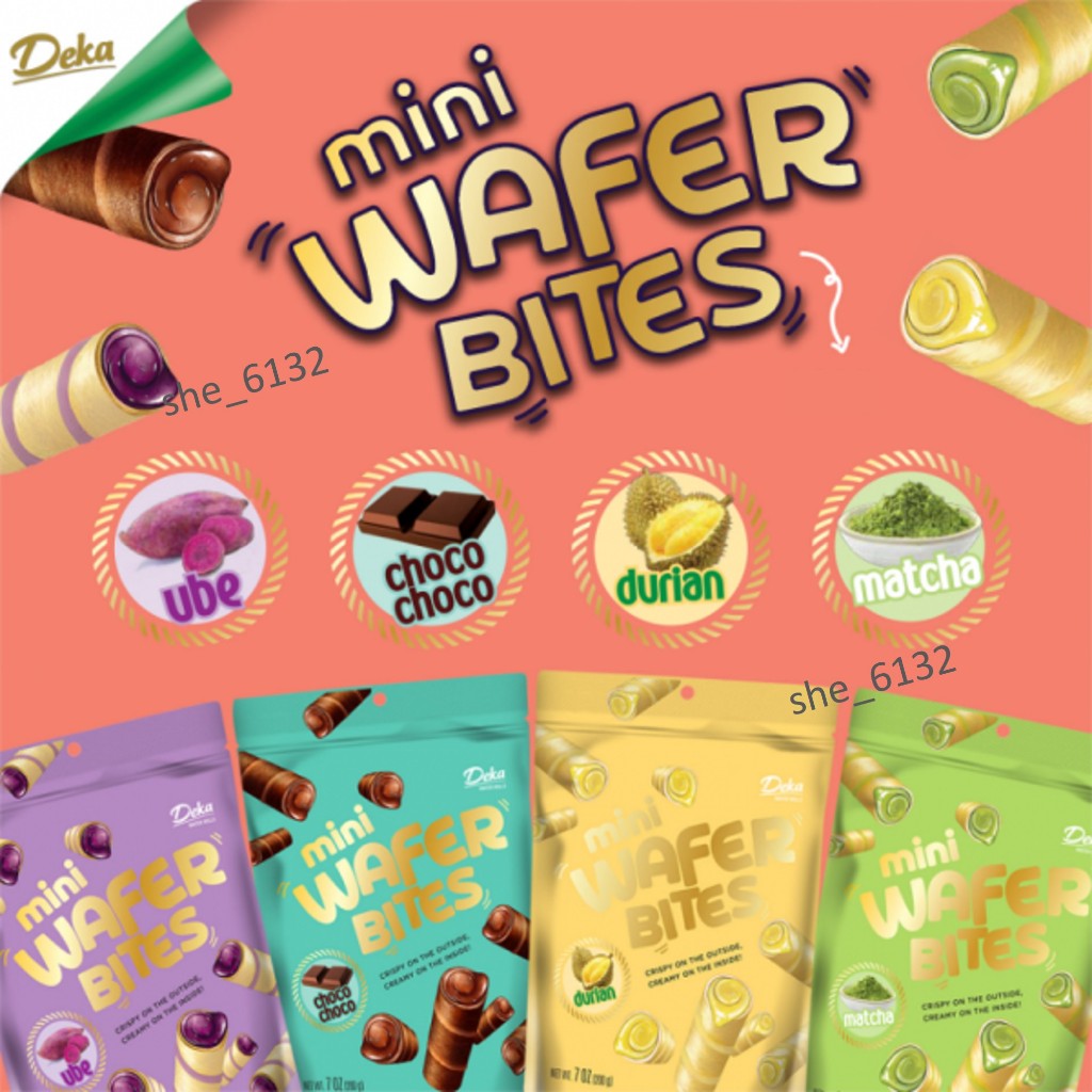DEKA MINI BITES WAFER ROLL 迷你 捲心酥 | 蝦皮購物