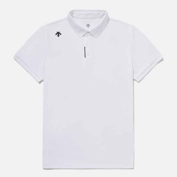 【iNTERWEAVE 誼德威】DESCENTE TOUGH POLO SHIRTS 男 運動 POLO衫 (白) | 蝦皮購物