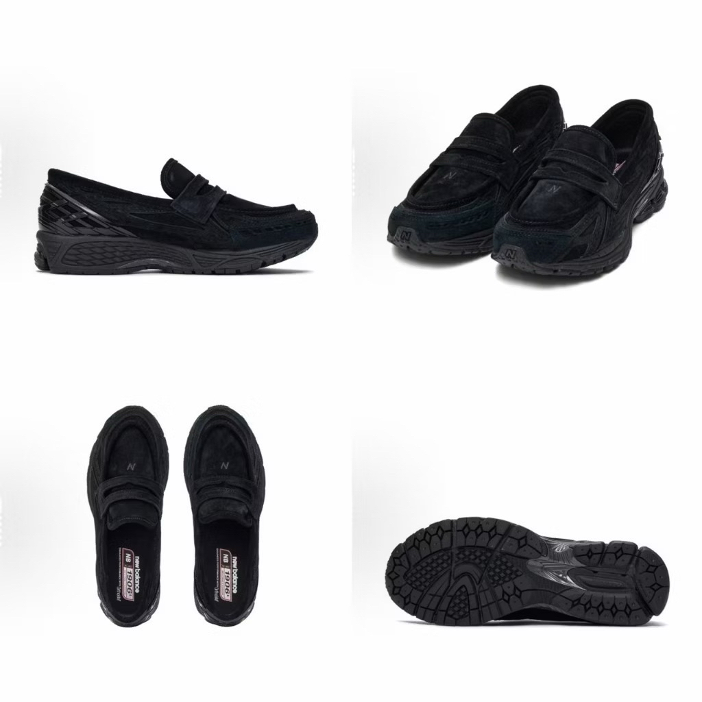 New Balance U1906LNT 全黑麂皮 樂福鞋 全新 US8 26cm | 蝦皮購物