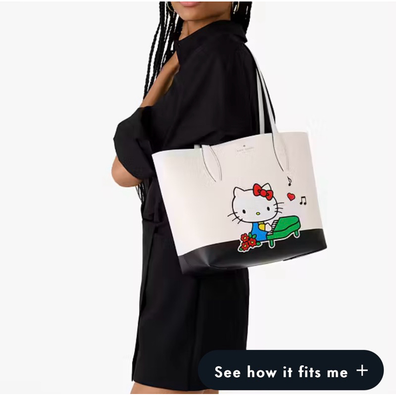 Kate Spade X 三麗鷗「Hello kitty 」聯名托特包 | 蝦皮購物