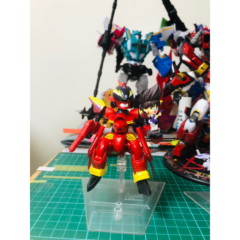 TINY SESSION 超時空要塞7 VF-19改 with熱氣巴薩拉 Q版 SD 可變形 | 蝦皮購物
