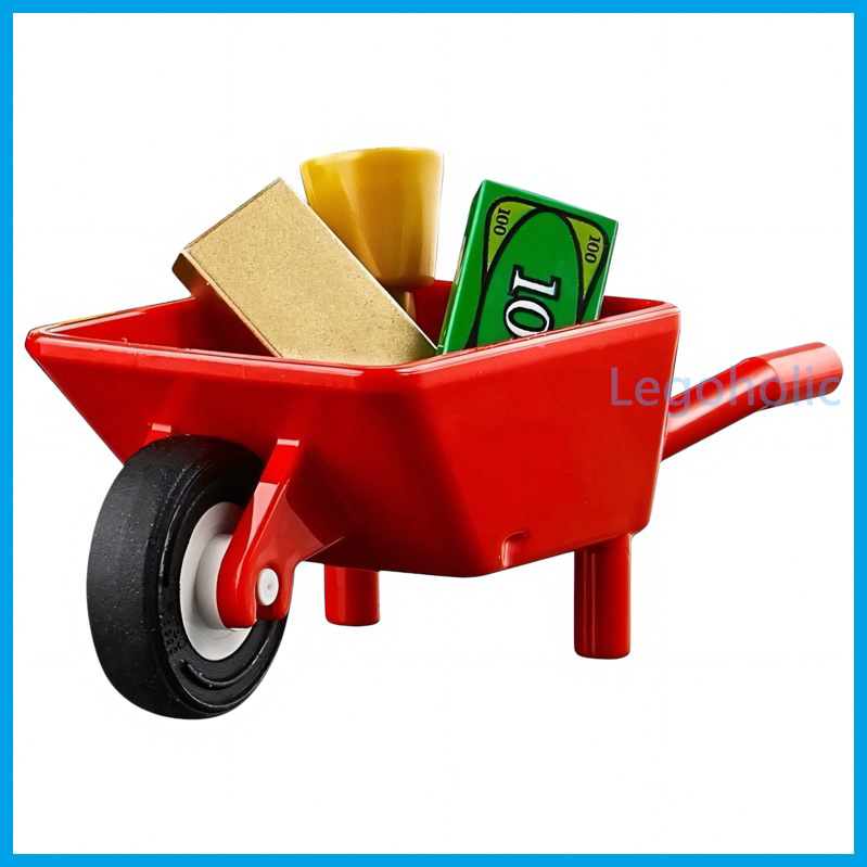 LEGO 樂高 98288 工地 紅色 手推車 全新品, 警察系列 工地推車 零件 配件 交通 城市 機車 工地推車 | 蝦皮購物