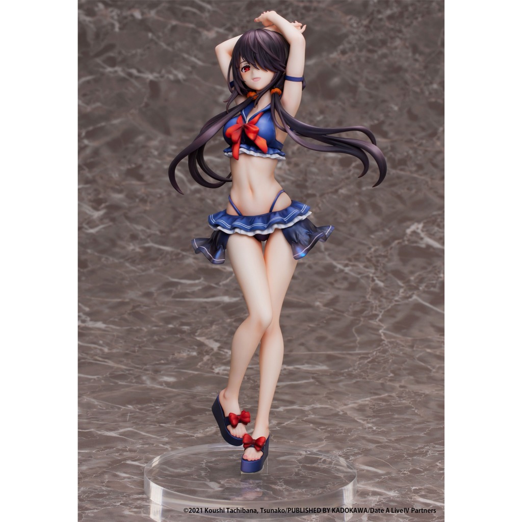 【小妻玩玩具】 現貨 正版 代理 elCOCO 1/7 約會大作戰IV 時崎狂三 水手泳衣Ver. PVC 公仔 | 蝦皮購物