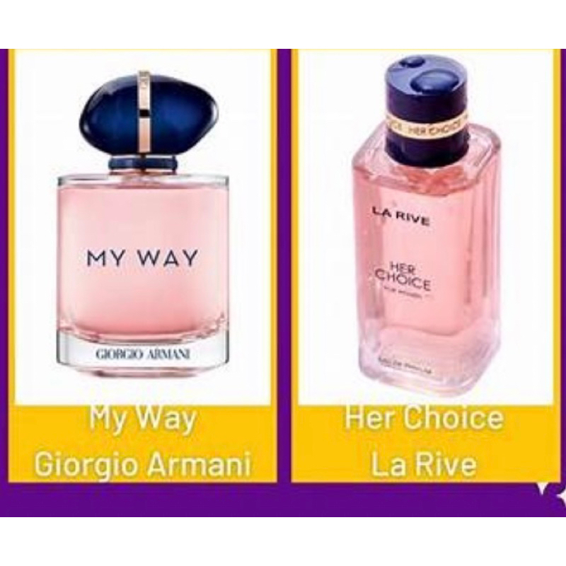 My Way平替全新未拆封100ml效期2028/11 La Rive Her choice淡香精Armani精品香水 | 蝦皮購物