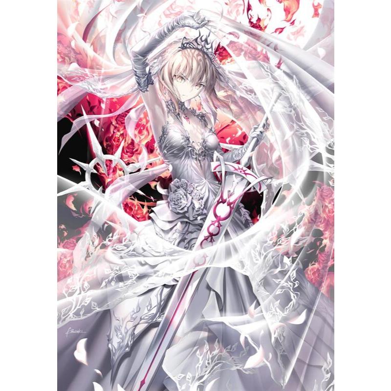 【旅人事務所】 日本 C100 限定 光崎 GH.K Fate FGO Saber Alter 婚紗禮服 B2 掛軸 | 蝦皮購物