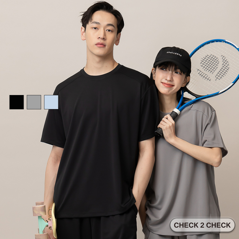 Check2Check-超透氣速乾短T 運動健身 吸濕排汗 男女可穿 乾爽透氣 快乾素t【CB0025116】[現貨] | 蝦皮購物