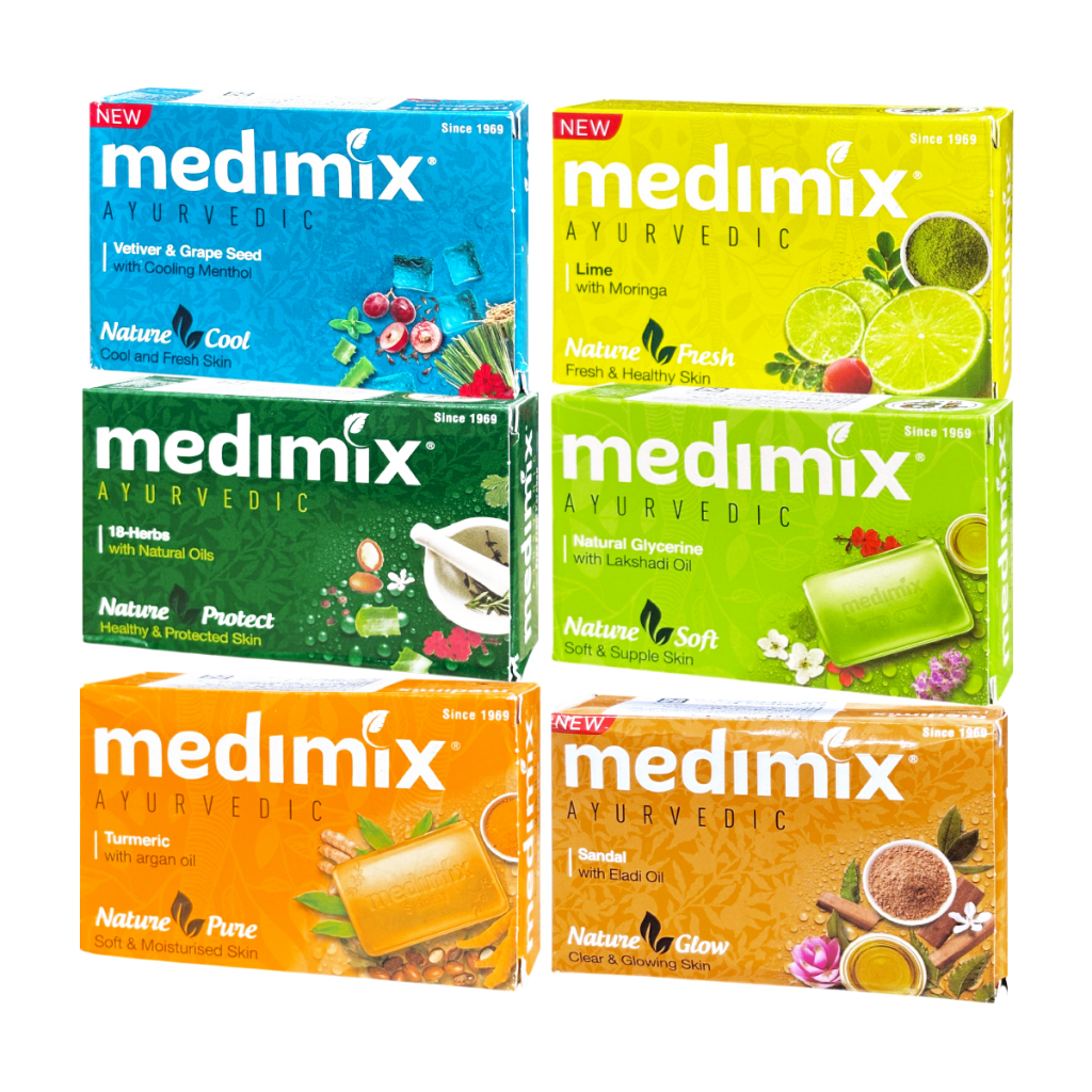 MEDIMIX 印度肥皂 組合 綠寶石皇室藥草浴 香皂 肥皂 美肌皂 125g 4+1 組合 草本 清潔 印度皂 | 蝦皮購物