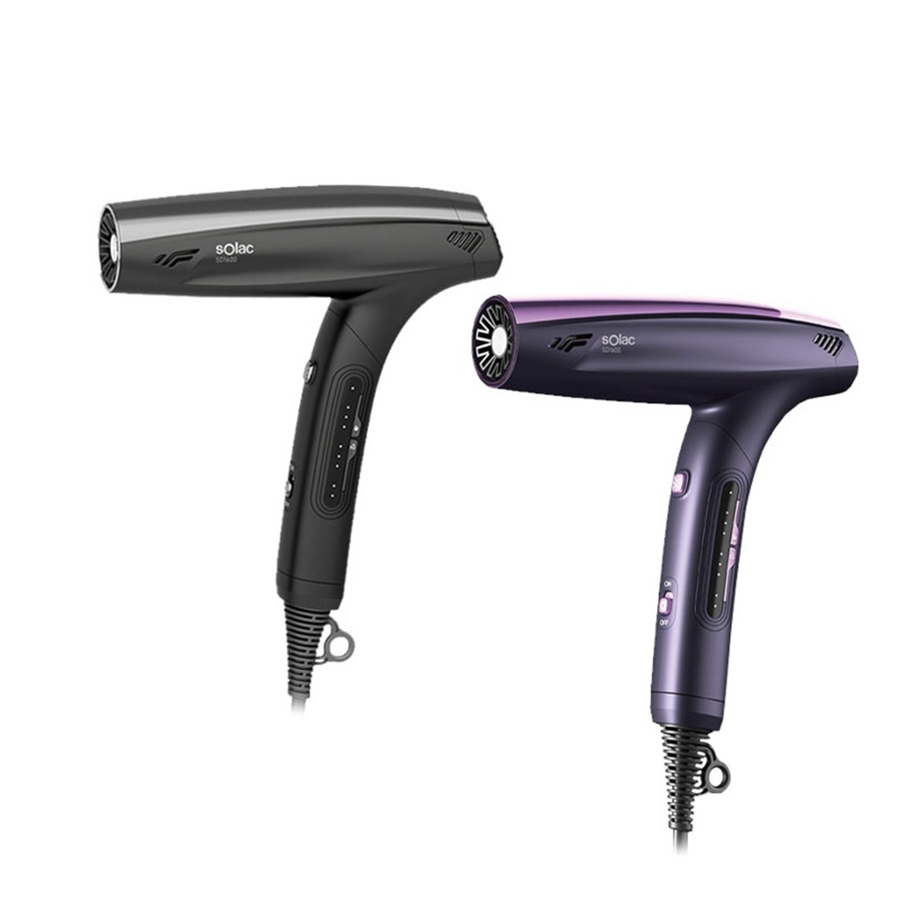 SOLAC 雙效離子智能吹風機 星宇黑/極光紫 SD-1600 | 蝦皮購物