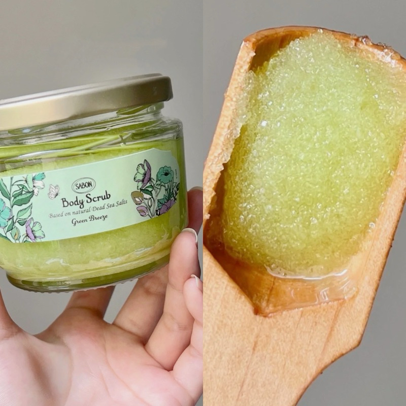 現-SABON 感官境遇微風拂綠系列 Green Breege身體磨砂膏 320g | 蝦皮購物