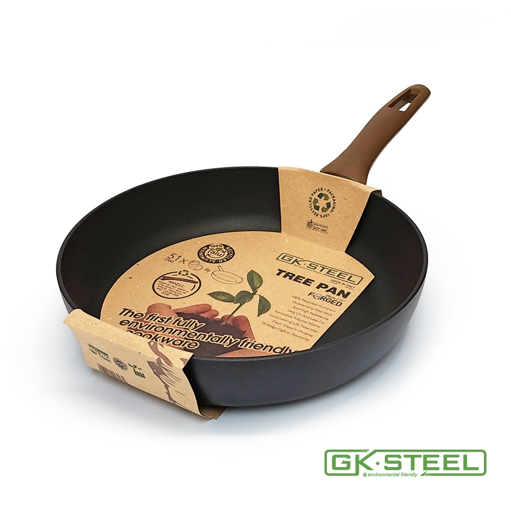 【CUOCO 】純淨自然系列-ESG環保大樹不沾平煎鍋28cm/IH電磁爐適用/義大利製 | 蝦皮購物