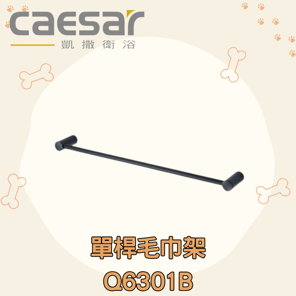 凱撒 CAESAR Q6301B 單桿毛巾架 毛巾架 浴室 毛巾 | 蝦皮購物