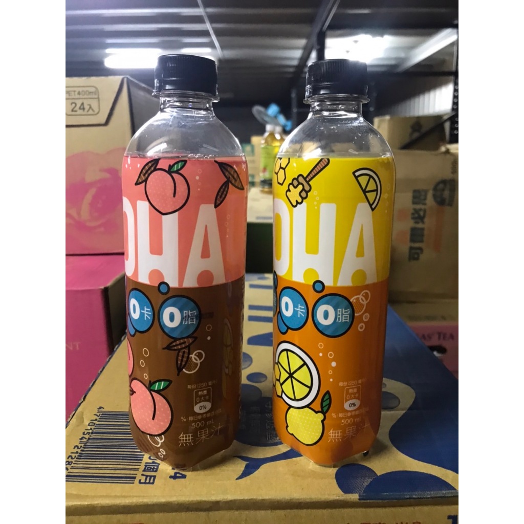 ~省錢叔叔~OOHA 太古 可口可樂 氣泡水 氣泡飲 水蜜桃烏龍茶 檸檬蜂蜜 500ml 寶特瓶裝 隨貨附發票 | 蝦皮購物