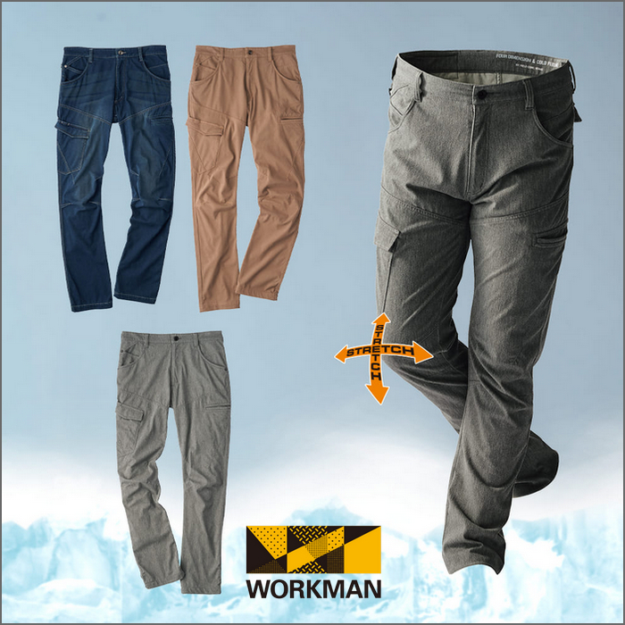 WORKMAN／代購日本職人品牌／CS004D／2025 春夏 4D 冷感 休閒褲 Field Core 男女通用 | 蝦皮購物