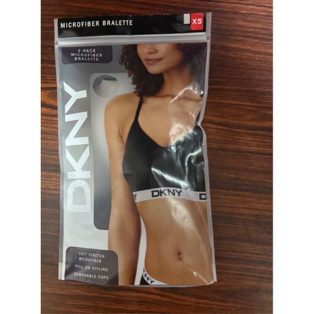 DKNY彈力面料內衣2入組 #黑白XS | 蝦皮購物