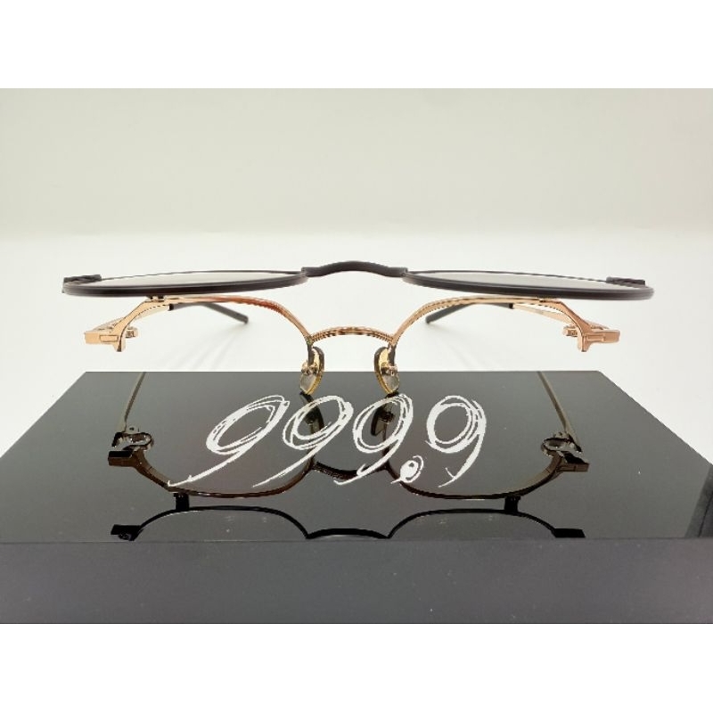 寶翔眼鏡#999.9#日本FourNines #日本光學 #日本手工框 #S-400T 黑金#買眼鏡抽iphone17 | 蝦皮購物