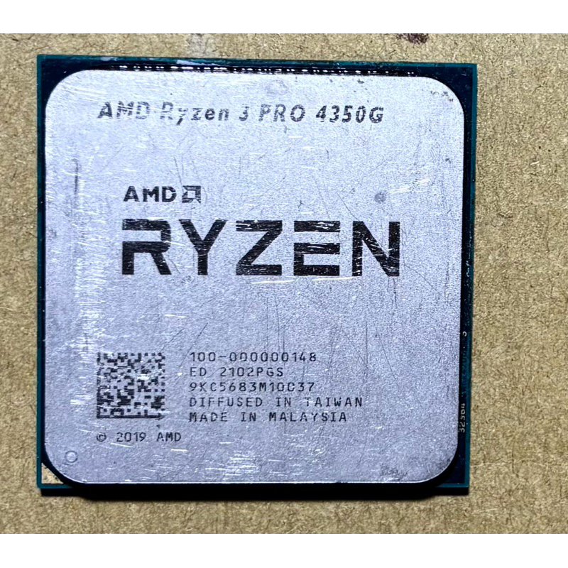 AMD CPU R3-4350G RYZEN AM4腳位少用、約八成新、無散熱器 | 蝦皮購物