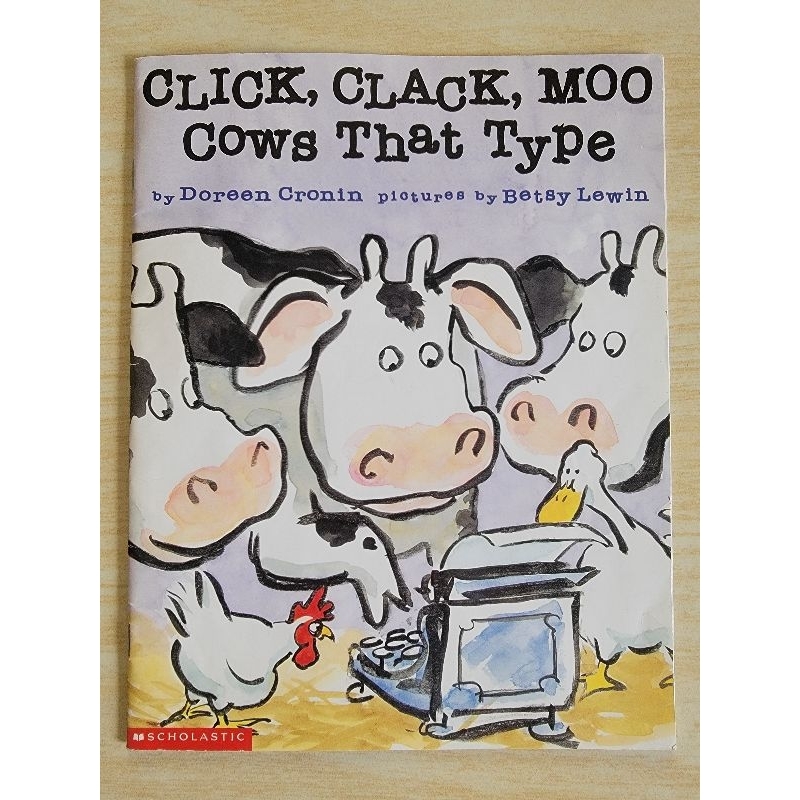 《Click, Clack, Moo: Cows That Type》by Doreen Cronin | 蝦皮購物