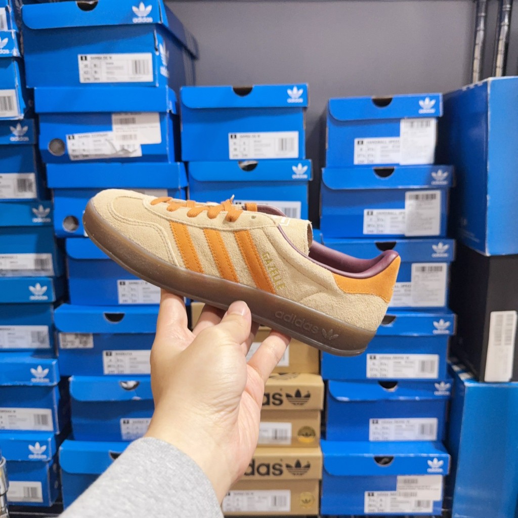 代購♦️2504 Adidas Gazelle Indoor 燕麥南瓜 柑橘色 漸層 焦糖 復古鞋 JH5412 | 蝦皮購物