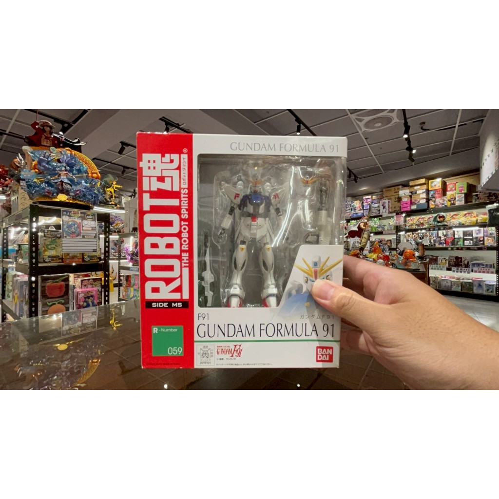 萬代 robot魂 059 59 GUNDAM FORMULA F91 鋼彈 可動完成品 | 蝦皮購物