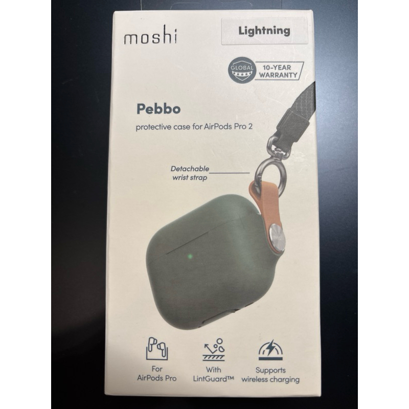 全新 moshi Pebbo for AirPods Pro 2保護套（軍綠色） | 蝦皮購物