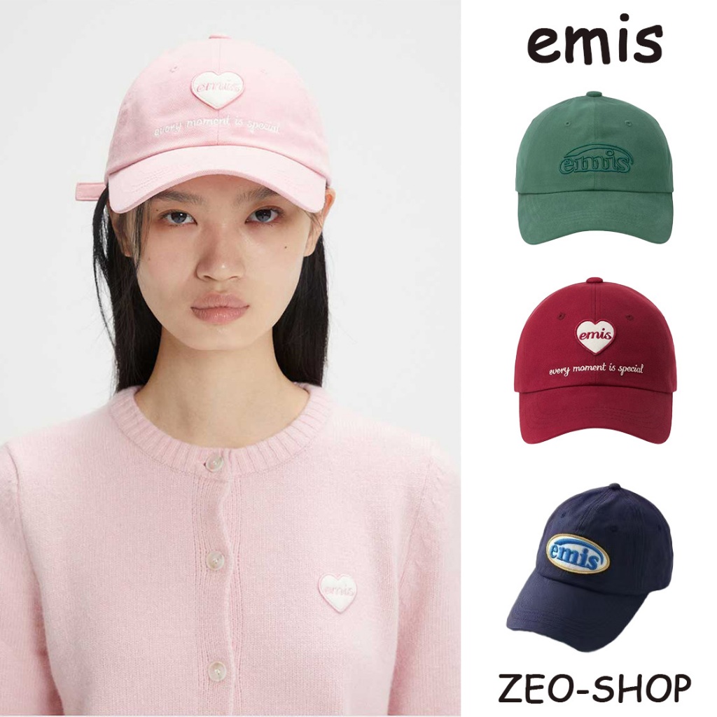 在台免運 新款emis 韓國鴨舌帽 老帽 棒球帽 愛心字母小標 jisoo同款 防曬 可調節 百搭 情侶款 新款ins風 | 蝦皮購物