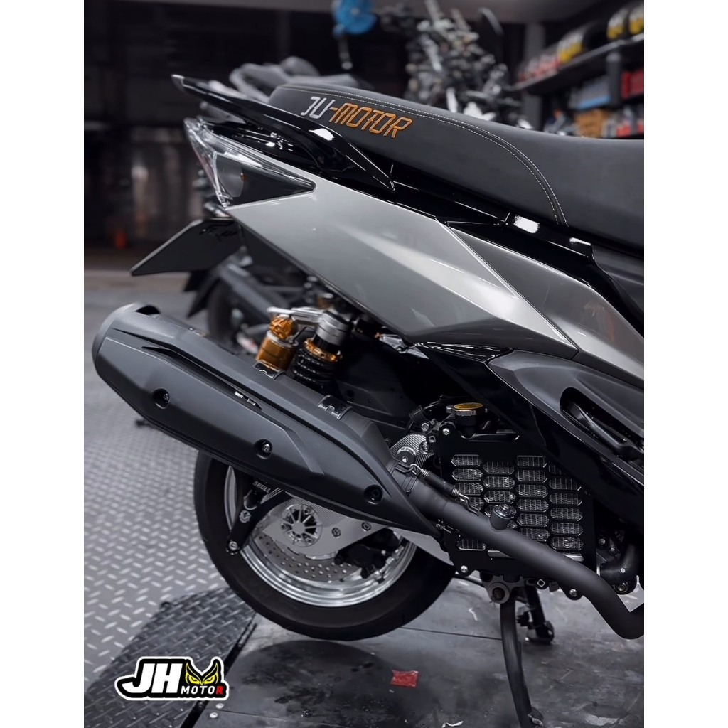 【嘉煌車業】亞杰KL1 合格排氣管 排氣管 合格管 GTR防燙蓋 側繞 JET SL+ SL125 六代 勁戰 DRG | 蝦皮購物