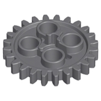 [想樂]『零件』 全新 樂高 LEGO 3648 4514558 齒輪 齒條 深灰色 Technic, Gear 24 Tooth with ...