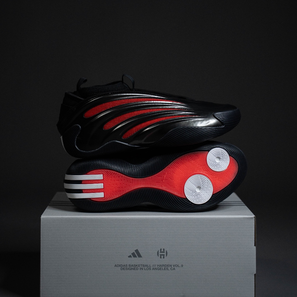 Adidas Harden Volume 9 JH6483 男 籃球鞋 哈登 穩定 支撐 緩震 黑 紅 | 蝦皮購物