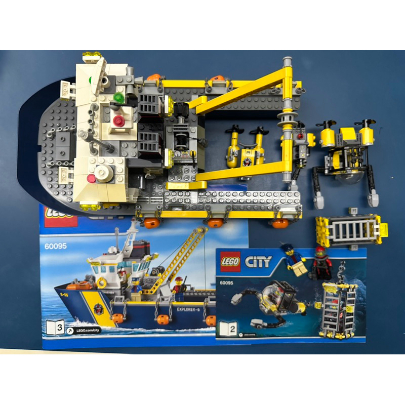樂高 LEGO 60095 ⚠️二手 海底探險船 單售123說明書內容 大船 可浮在水面 | 蝦皮購物