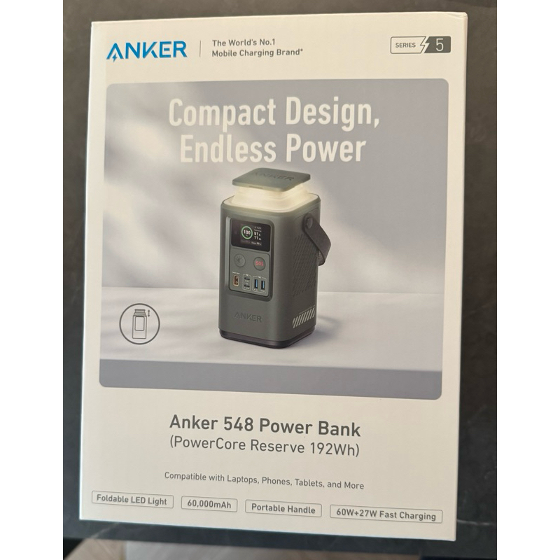 【Anker】548 PowerBank 87W 60000mAh A1294 192Wh 行動充電站 | 蝦皮購物