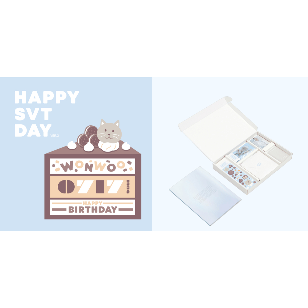 SEVENTEEN 全圓佑2023生日禮盒 HAPPY WONWOO DAY BIRTHDAY BOX VER.2 | 蝦皮購物