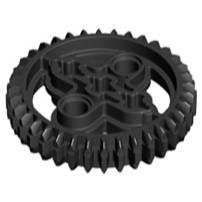 [想樂]『零件』 全新 樂高 LEGO 32498 4255563 齒條 黑色 Technic, Gear 36 Tooth Double ...