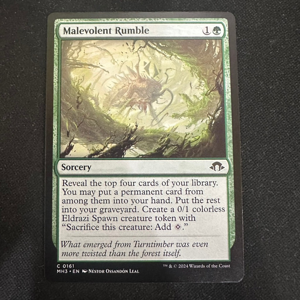 (C) 魔法風雲會 MTG MH3 0161 Malevolent Rumble 普 英文版 | 蝦皮購物