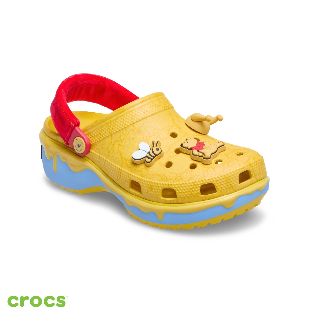 Crocs卡駱馳 (女鞋) 維尼小熊聯名系列 經典雲朵克駱格-211092-90H_洞洞鞋 | 蝦皮購物