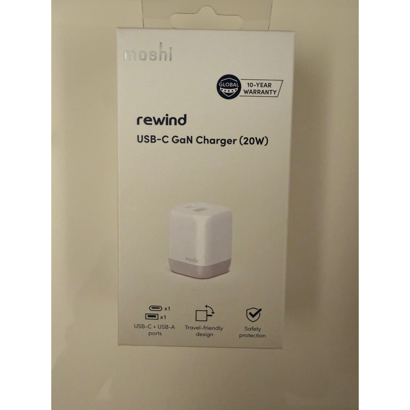 全新 Moshi Rewind USB-C GaN 20W 氮化鎵充電器 公司貨 | 蝦皮購物