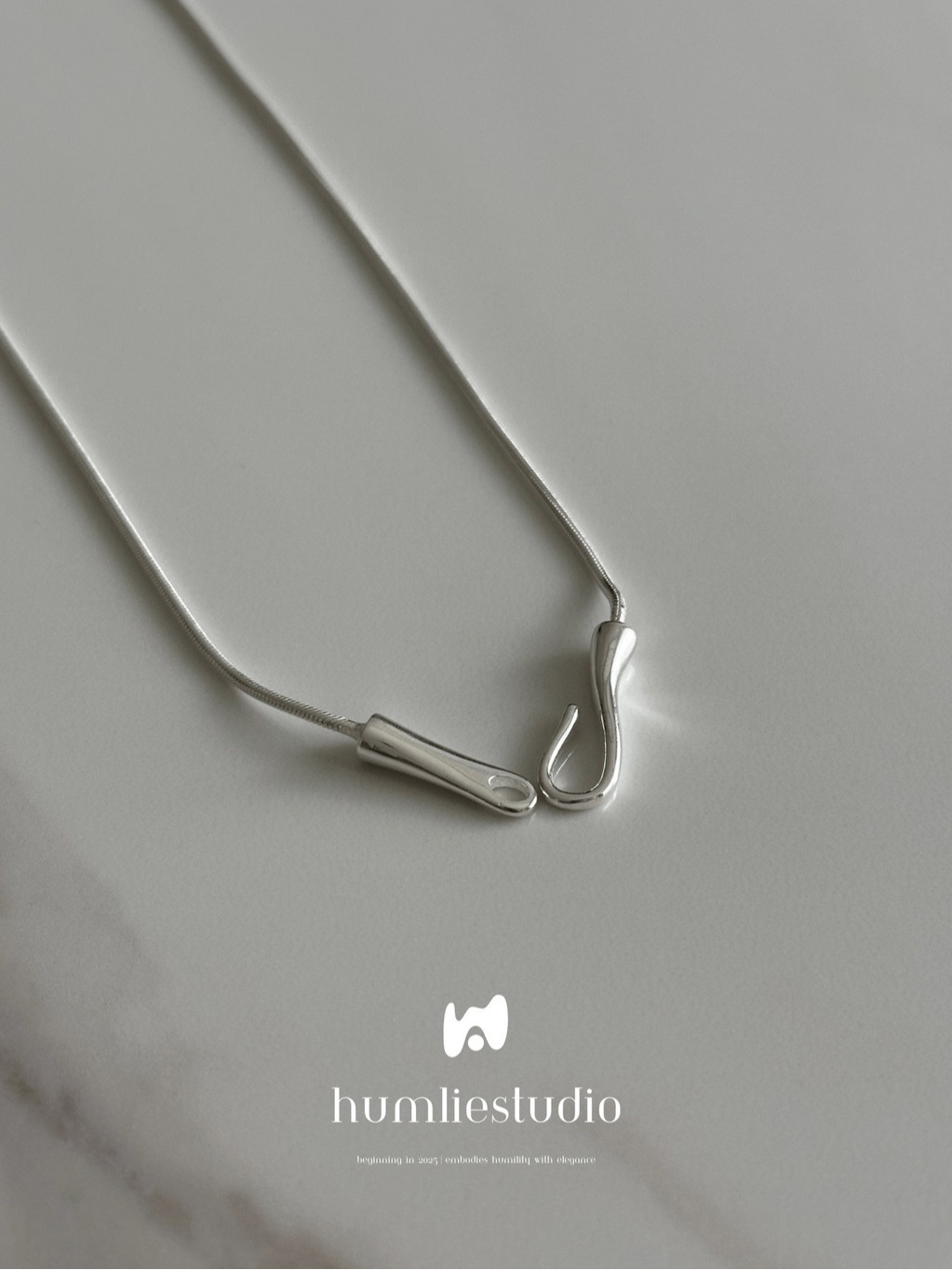 Humlie_studio｜S925 純銀魚骨項鍊 | 蝦皮購物