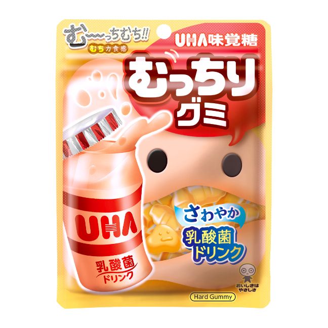 【疲老闆】日本 UHA 味覺糖 軟糖 乳酸風味 72g 包 | 蝦皮購物