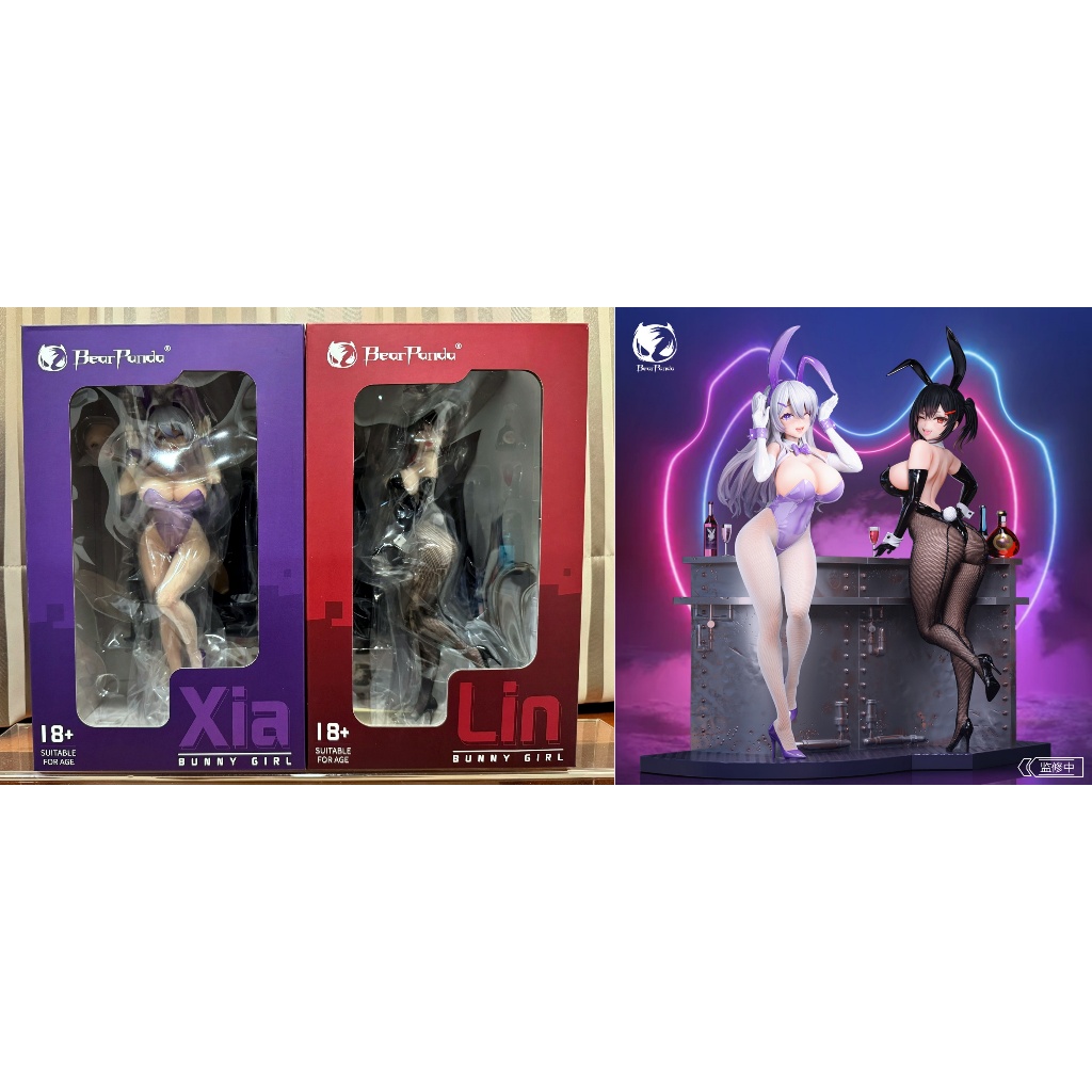 🔥【現貨⭐正版PVC】BearPanda 朝凪原畫 汐婭 & 凜 溫感漆 3D水晶眼 兔女郎 1/6 公仔 | 蝦皮購物