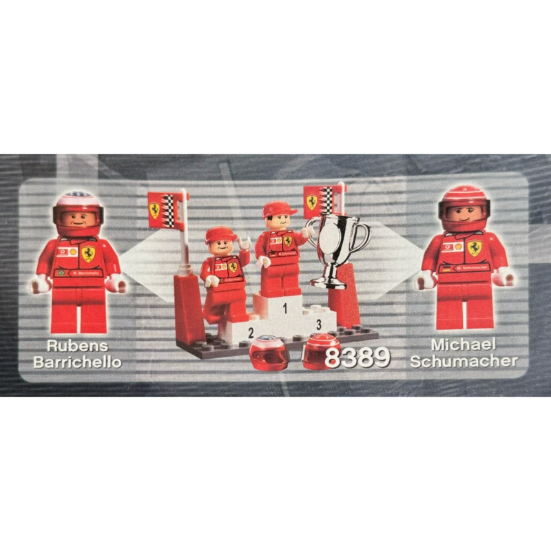 絕版樂高 LEGO Ferrari #8389 F1 法拉利 舒馬赫頒獎台 (成列美品） | 蝦皮購物