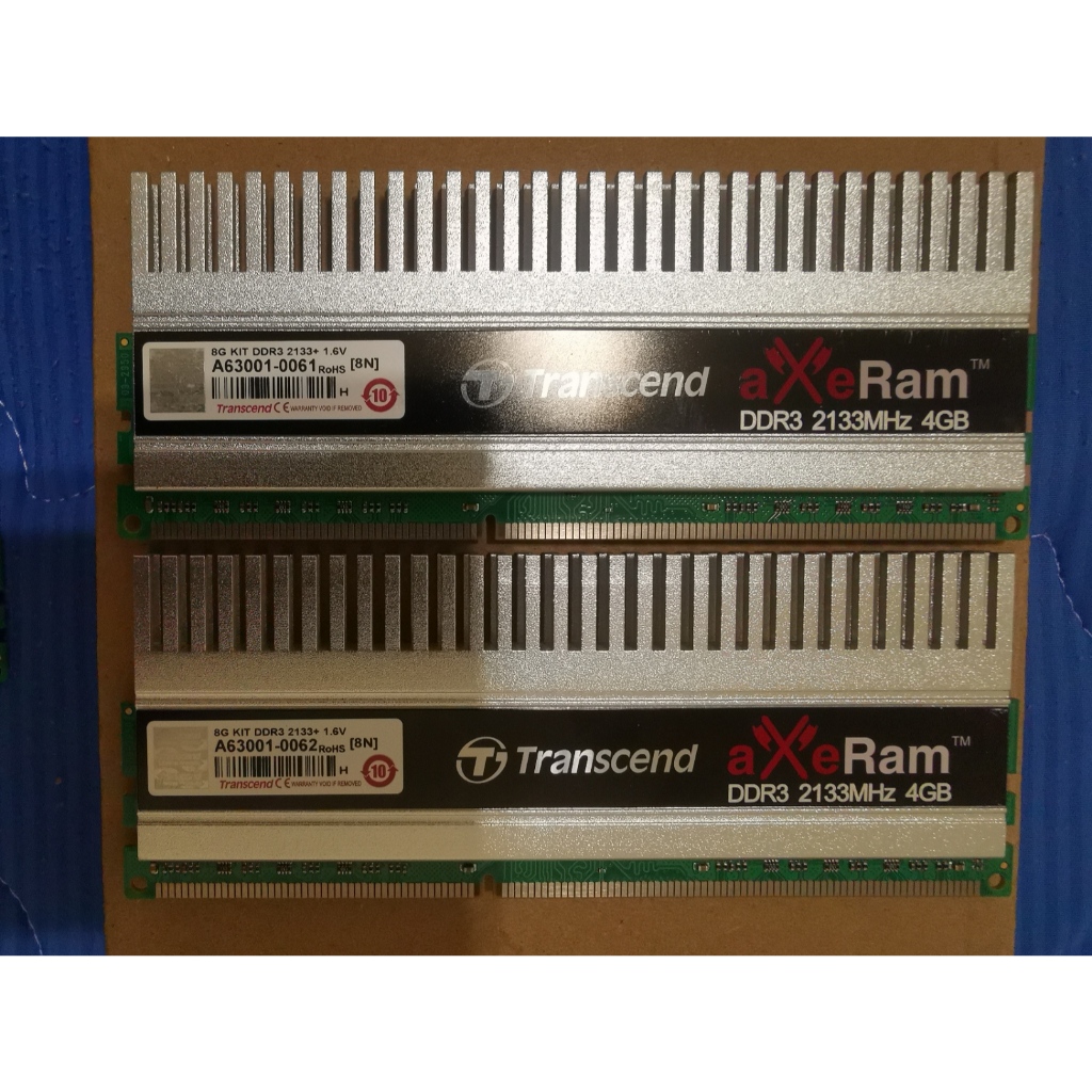 創見 Transcend DDR3 aXeRam 2133Mhz 8GB Kit 4GBx2 | 蝦皮購物