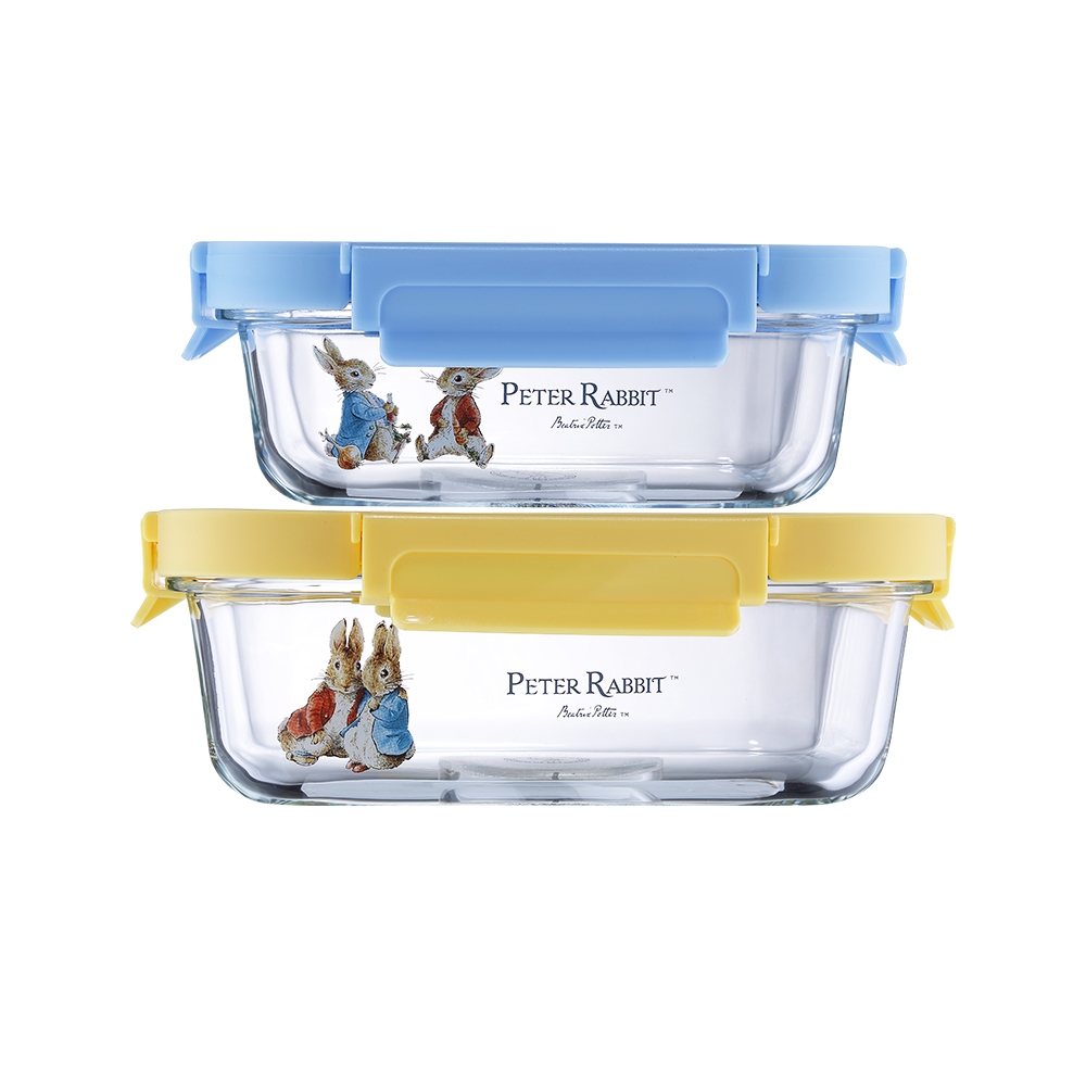 【康寧 Snapware】比得兔耐熱玻璃保鮮盒兩件組(660ML+1060ML) | 蝦皮購物