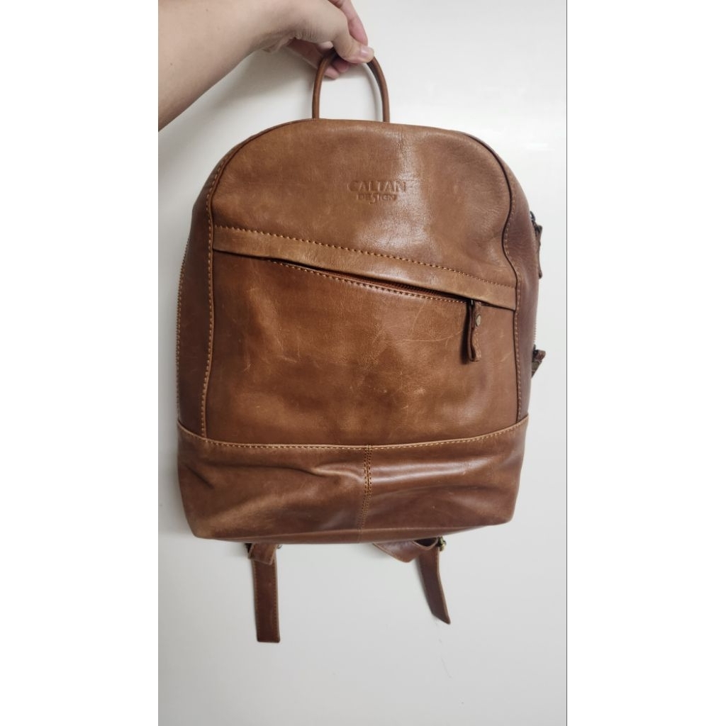 caltan真皮後背包 | 蝦皮購物