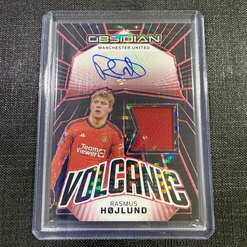 2023-24 Panini Obsidian Man utd Rasmus Hojlund 球衣簽名卡 限量25張 | 蝦皮購物